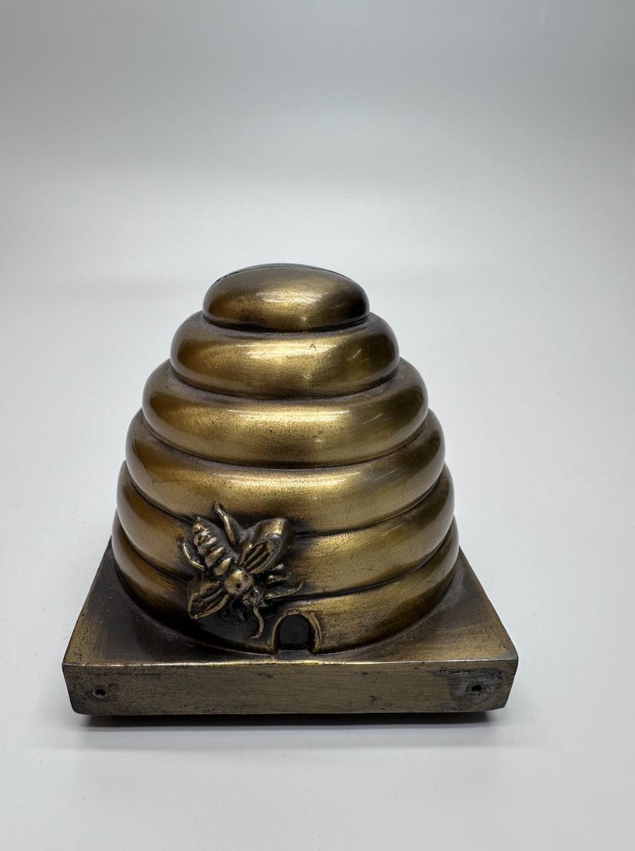 Brass Beehive Piggy Bank | EstateSales.org