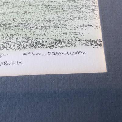 LOT 37X: Framed Clark M. Goff Prints - Thomas Jefferson's Monticello ...