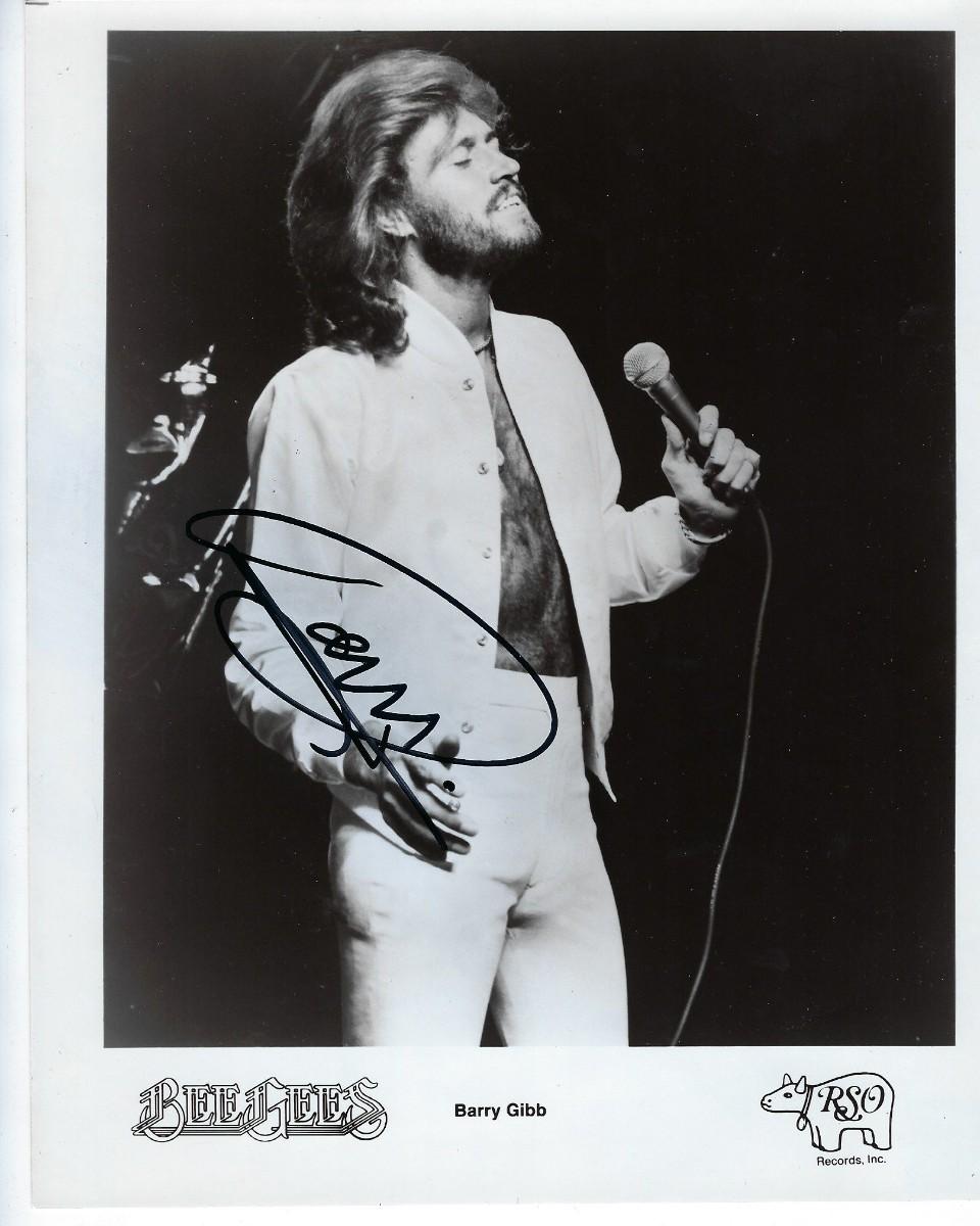 The Bee Gees Barry Gibb signed photo | EstateSales.org