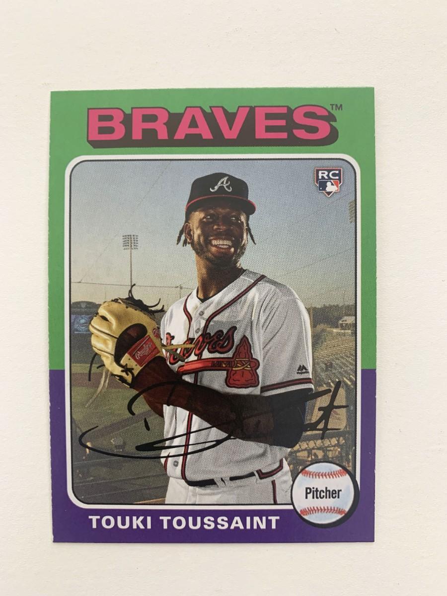 Touki Toussaint Braves signed Baseball Trading Card | EstateSales.org