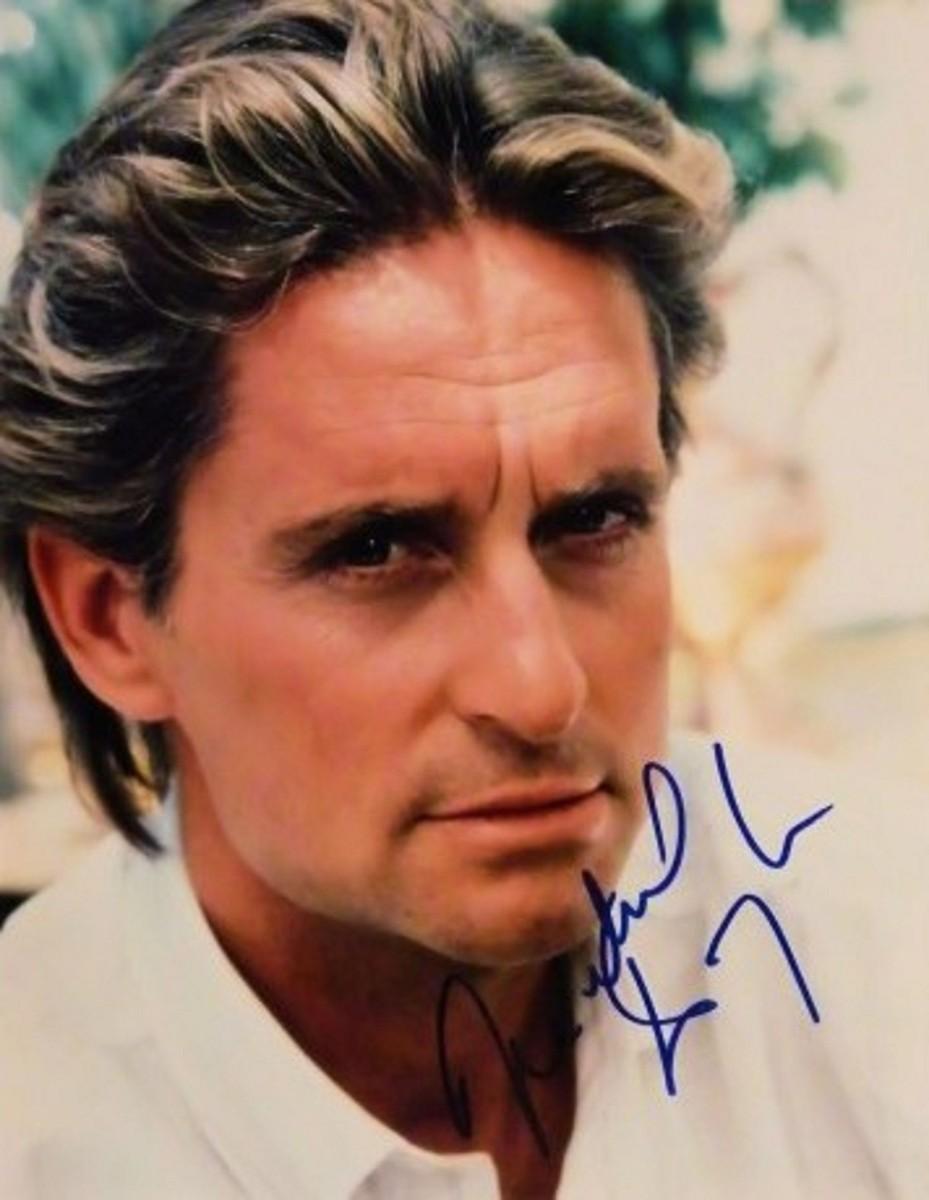 Michael Douglas signed portrait photo | EstateSales.org