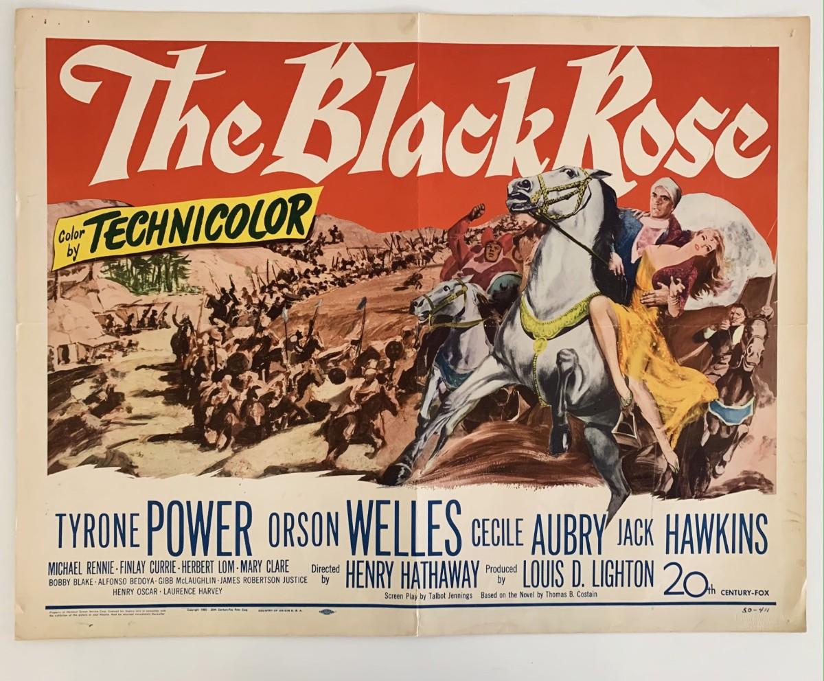 The Black Rose vintage movie poster | EstateSales.org