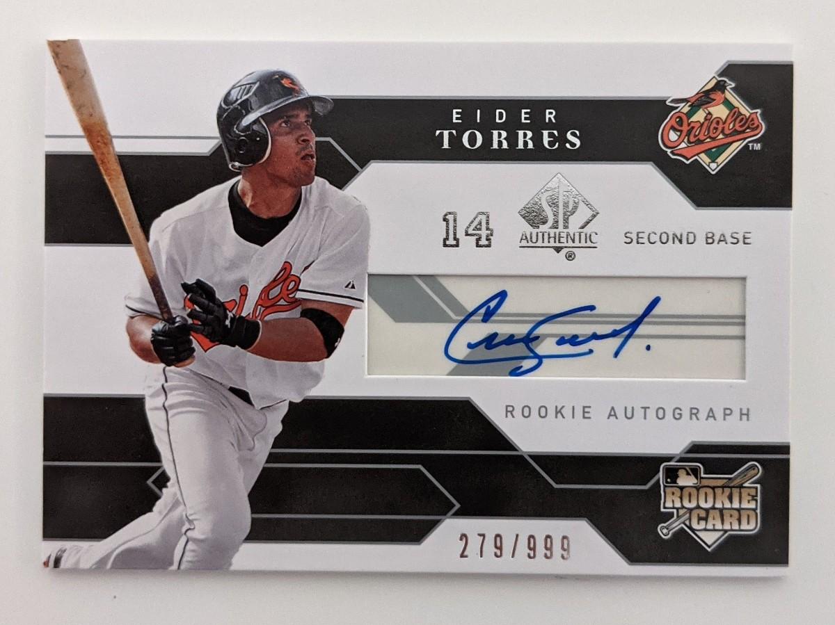 Eider Torres Signed Baseball Trading Card - Upper Deck Rookie Card #170 ...