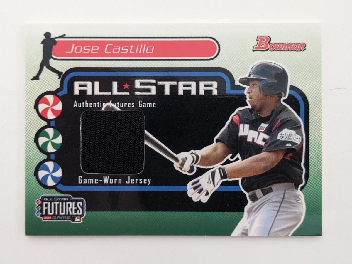 Jose Castillo Baseball Trading Card with 2003 Futures Game Worn Jersey ...