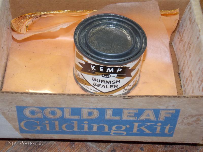 Vintage Gold leafing kit by Kemp | EstateSales.org