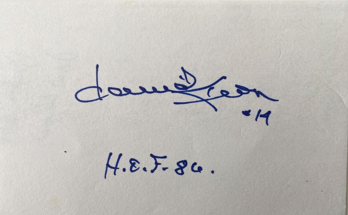 NHL HOF Dave Keon original signature | EstateSales.org