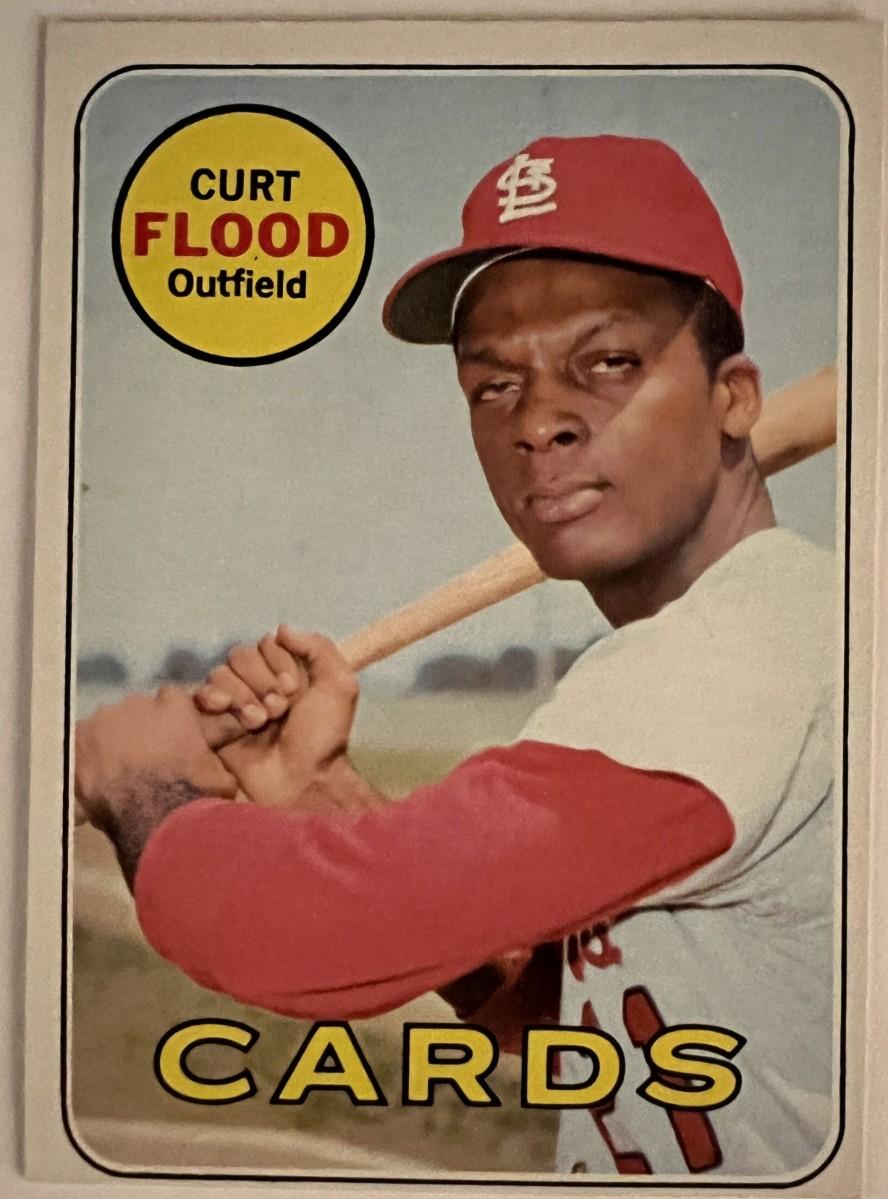 St. Louis Cardinals Curt Flood baseball trading card | EstateSales.org