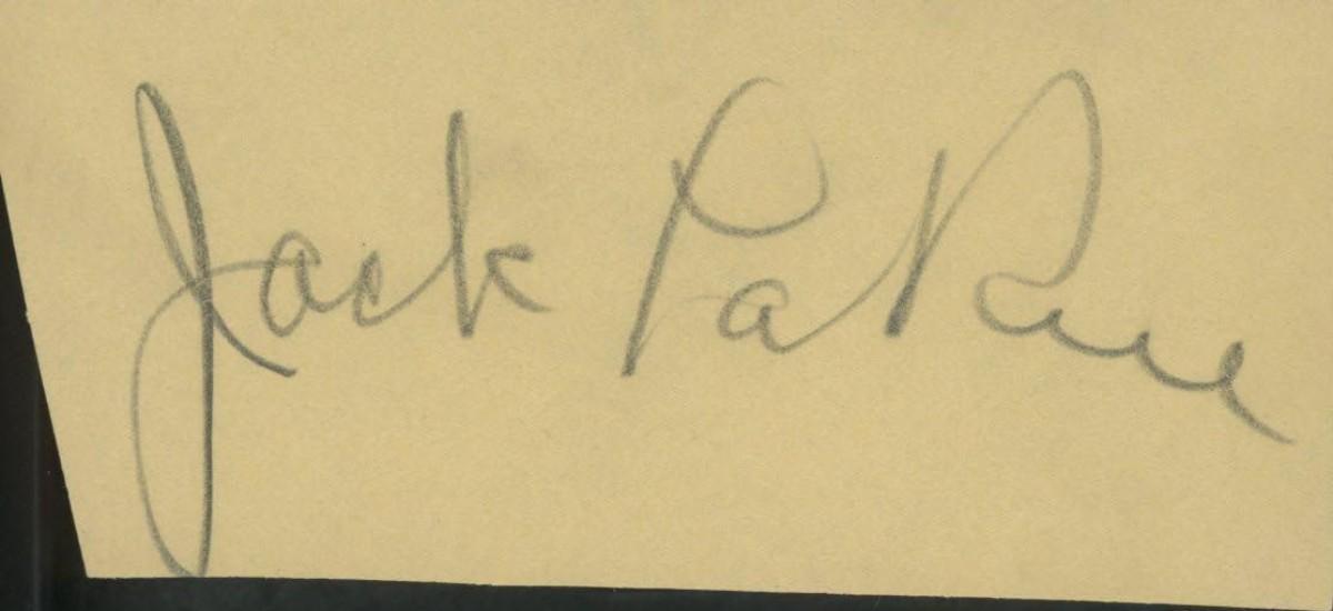 The Untouchables Jack LaRue original signature | EstateSales.org