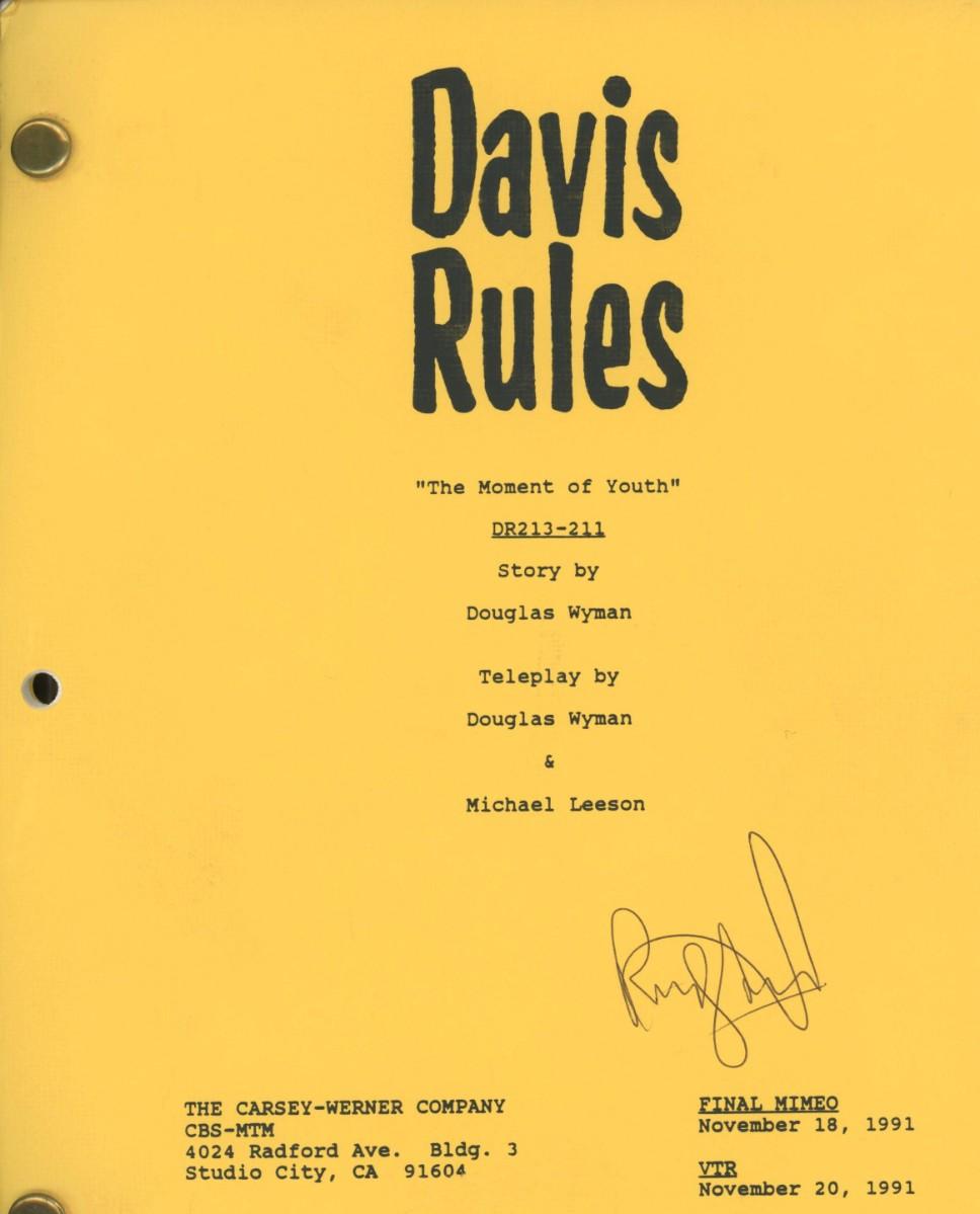 Davis Rules Randy Quaid signed script | EstateSales.org