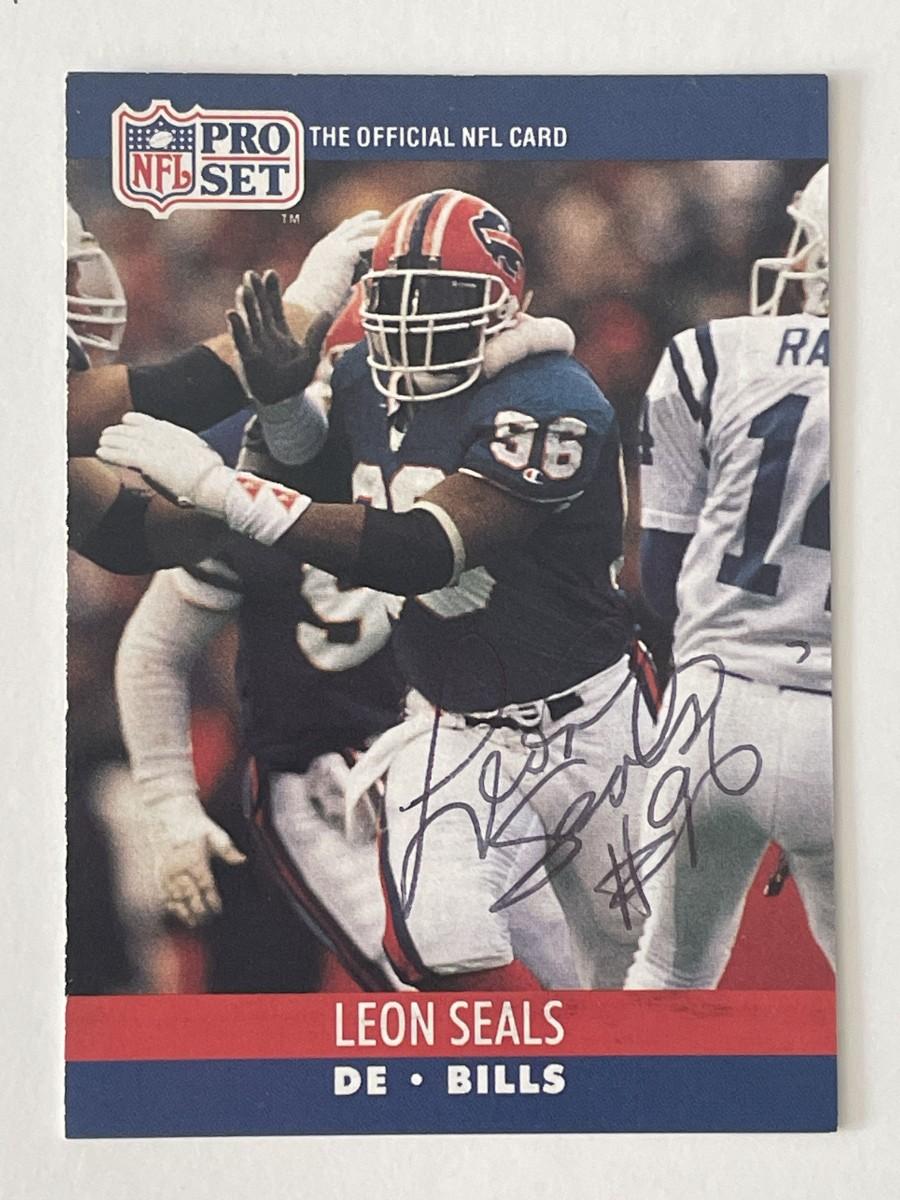 Buffalo Bills Leon Seals 1990 NFL #442 signed card | EstateSales.org