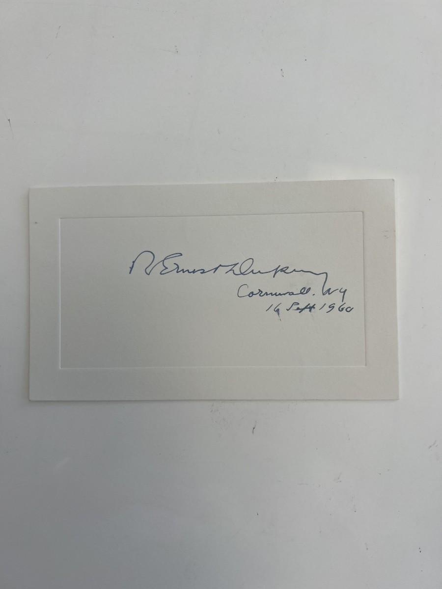 R. Ernest Duprey original signature | EstateSales.org
