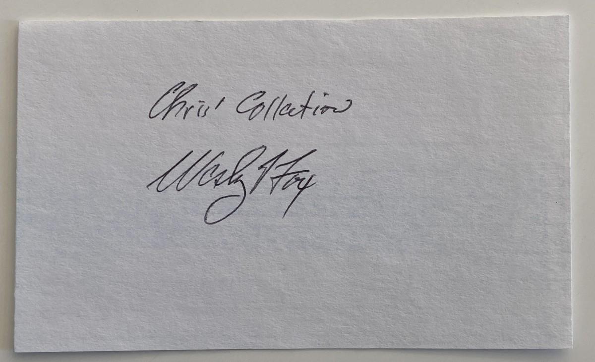 Wesley L. Fox original signature | EstateSales.org