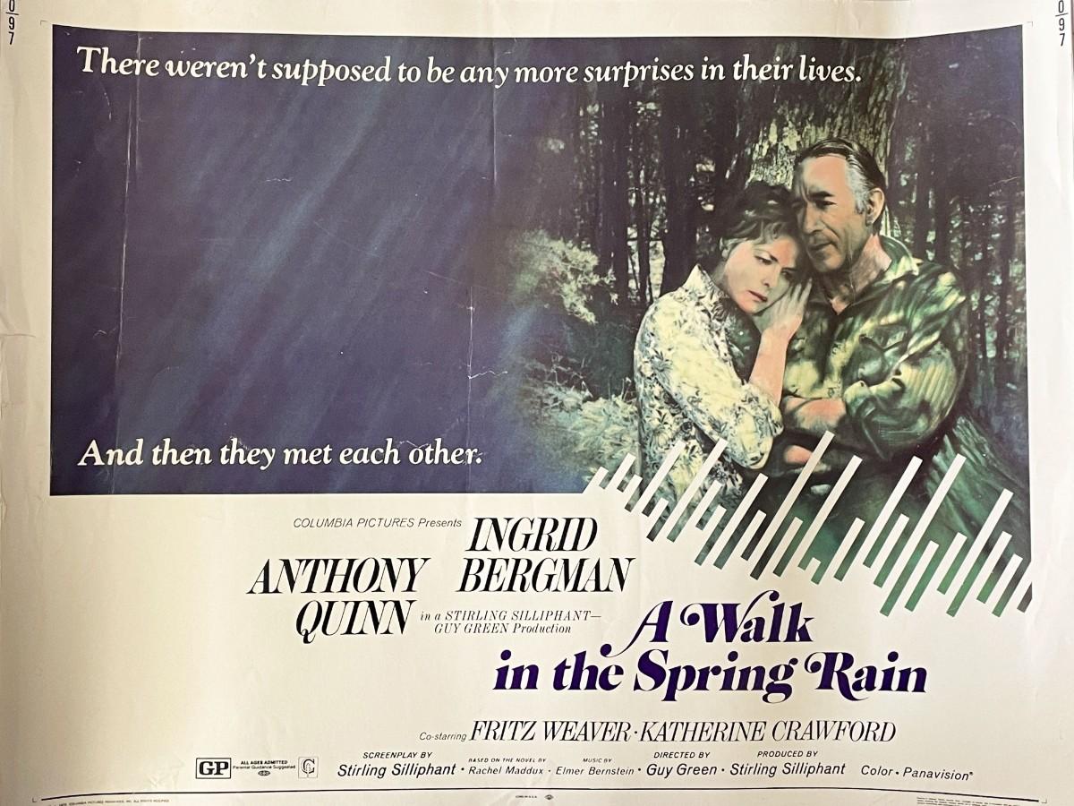 A Walk in the Spring Rain 1970 vintage movie poster | EstateSales.org