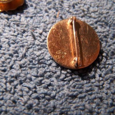 LOT 24 GREAT VINTAGE 10K GOLD PINS PEARLS/ENAMEL plus MEADOW GOLD ...