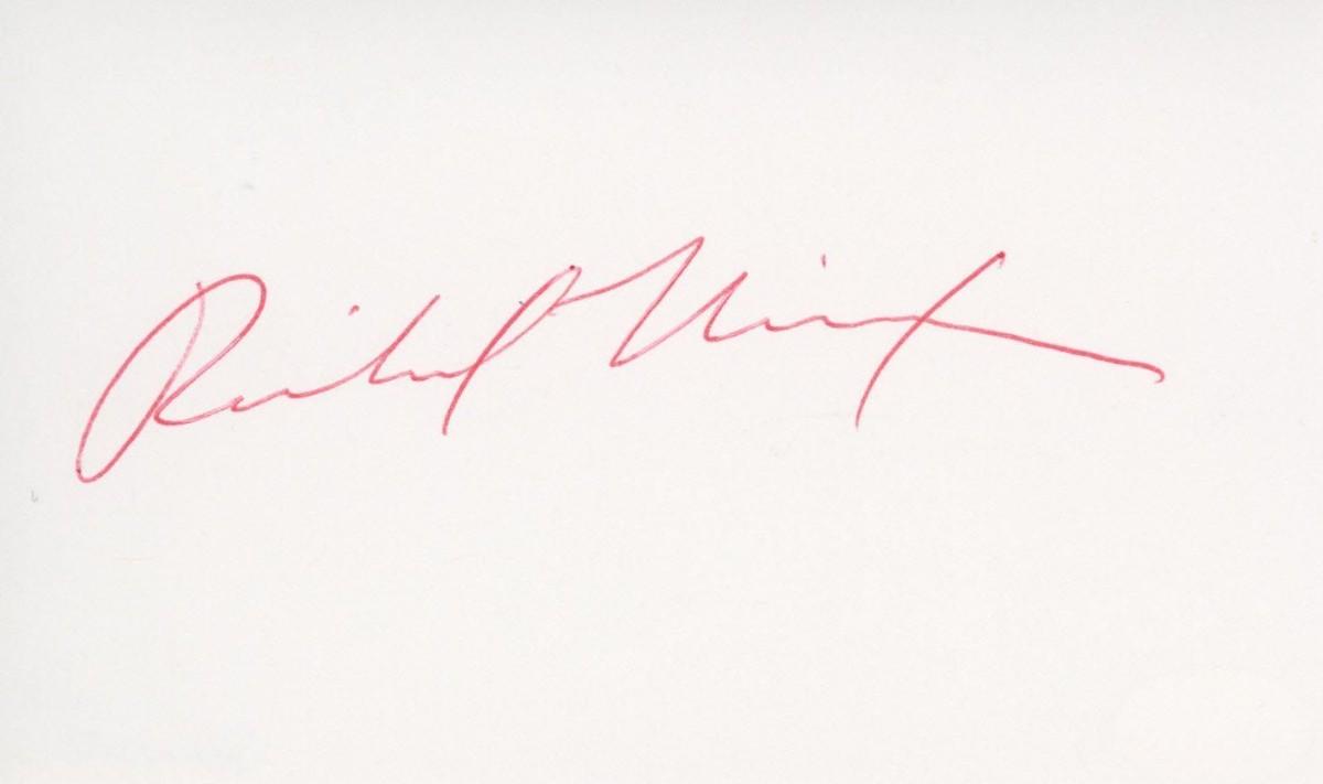 Richard Nixon signature cut | EstateSales.org