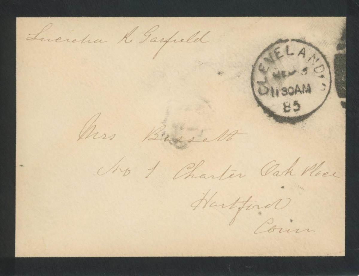 First Lady Lucretia Garfield signed envelope | EstateSales.org