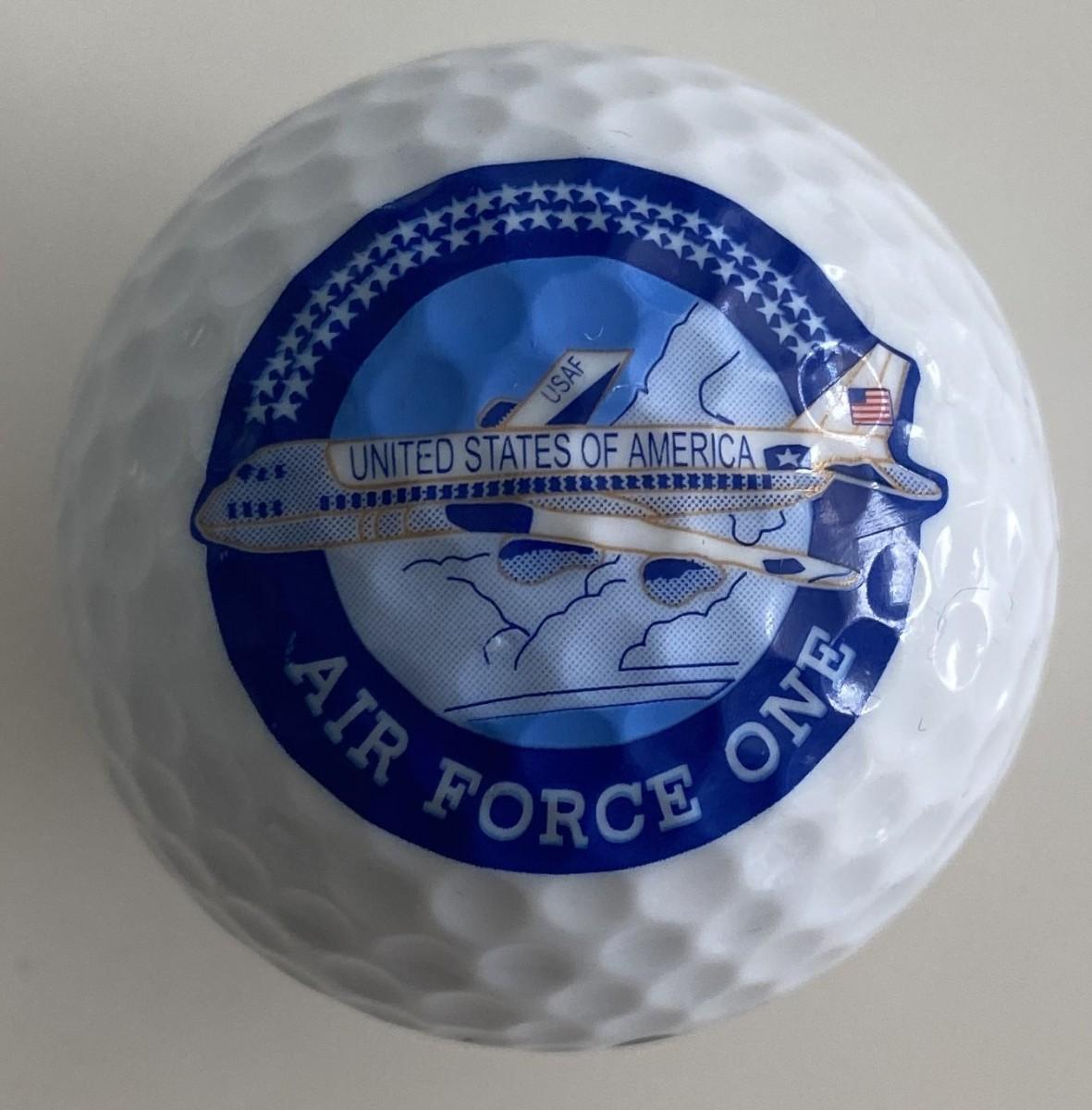 Air Force One Presidential Plane golf ball | EstateSales.org