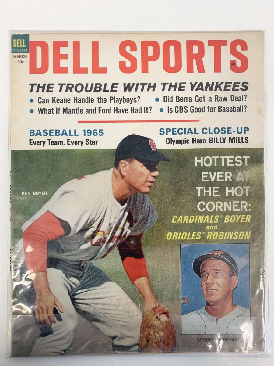 Dell Sports Baseball Magazine March 1965 - Ken Boyer - Brooks Robinson ...