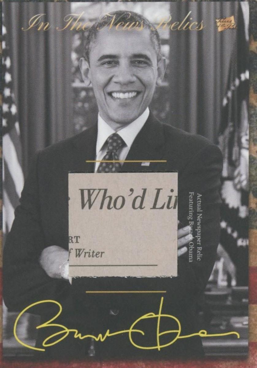 Barack Obama newspaper relic | EstateSales.org