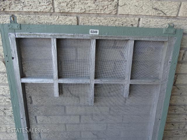 1950's Window Screen, Shabby Chic, Cottage Chic Lot #0249 | EstateSales.org