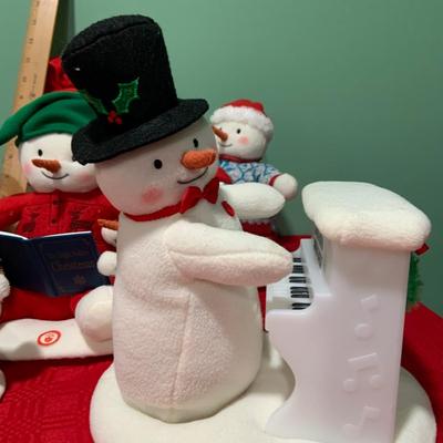 LOT:40: Large Collection of Hallmark Annual Holiday Animated Snowmen ...
