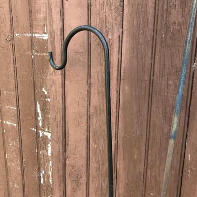 LOT 262S: Shepherd's Crooks, Metal Garden Stands, Planters & Decor ...