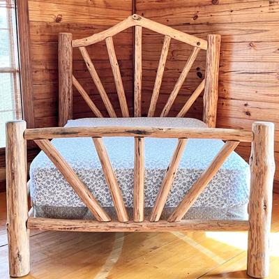 Rustic Full/Double Size Log Bed | EstateSales.org