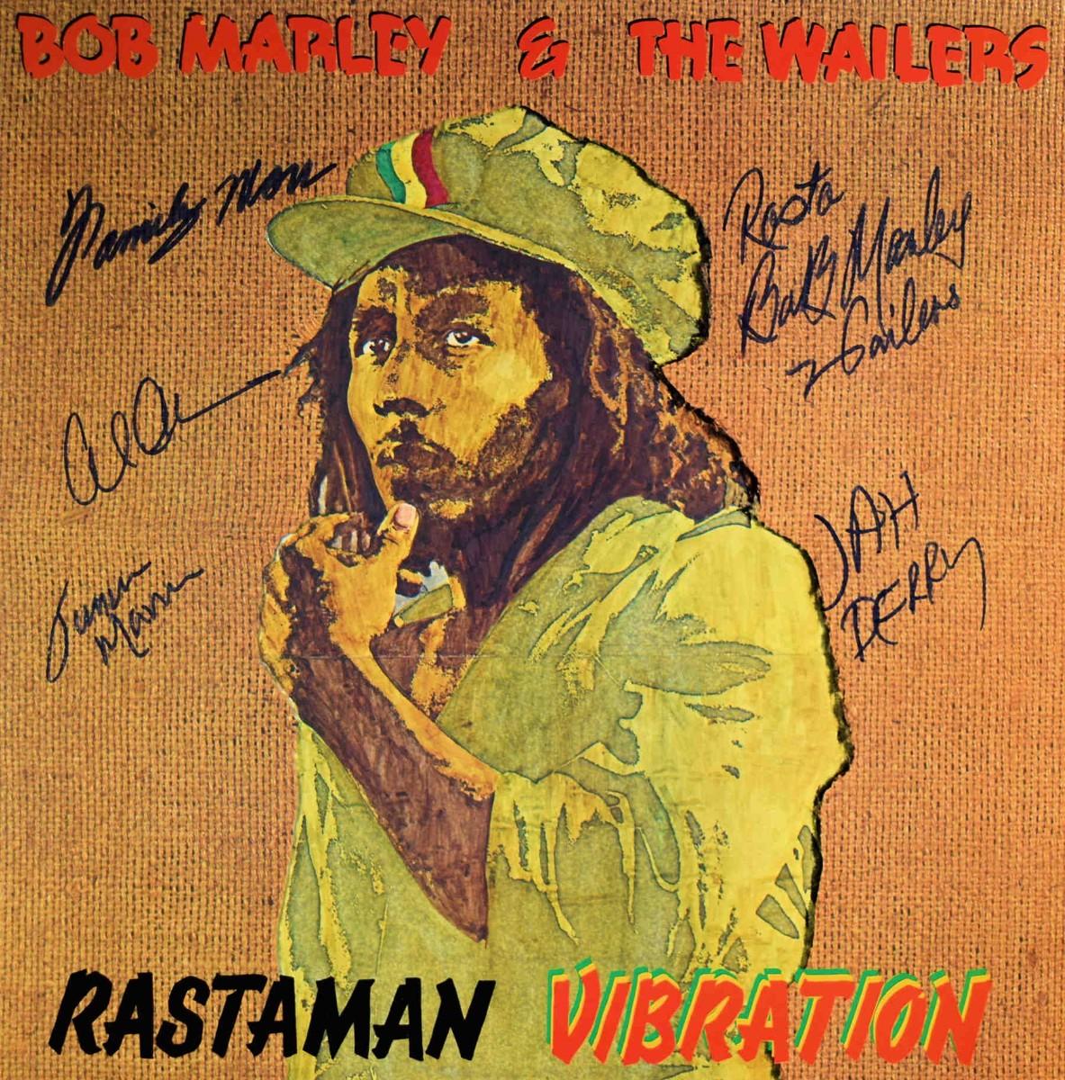 Bob Marley and the Wailers signed Rastaman Vibration album ...