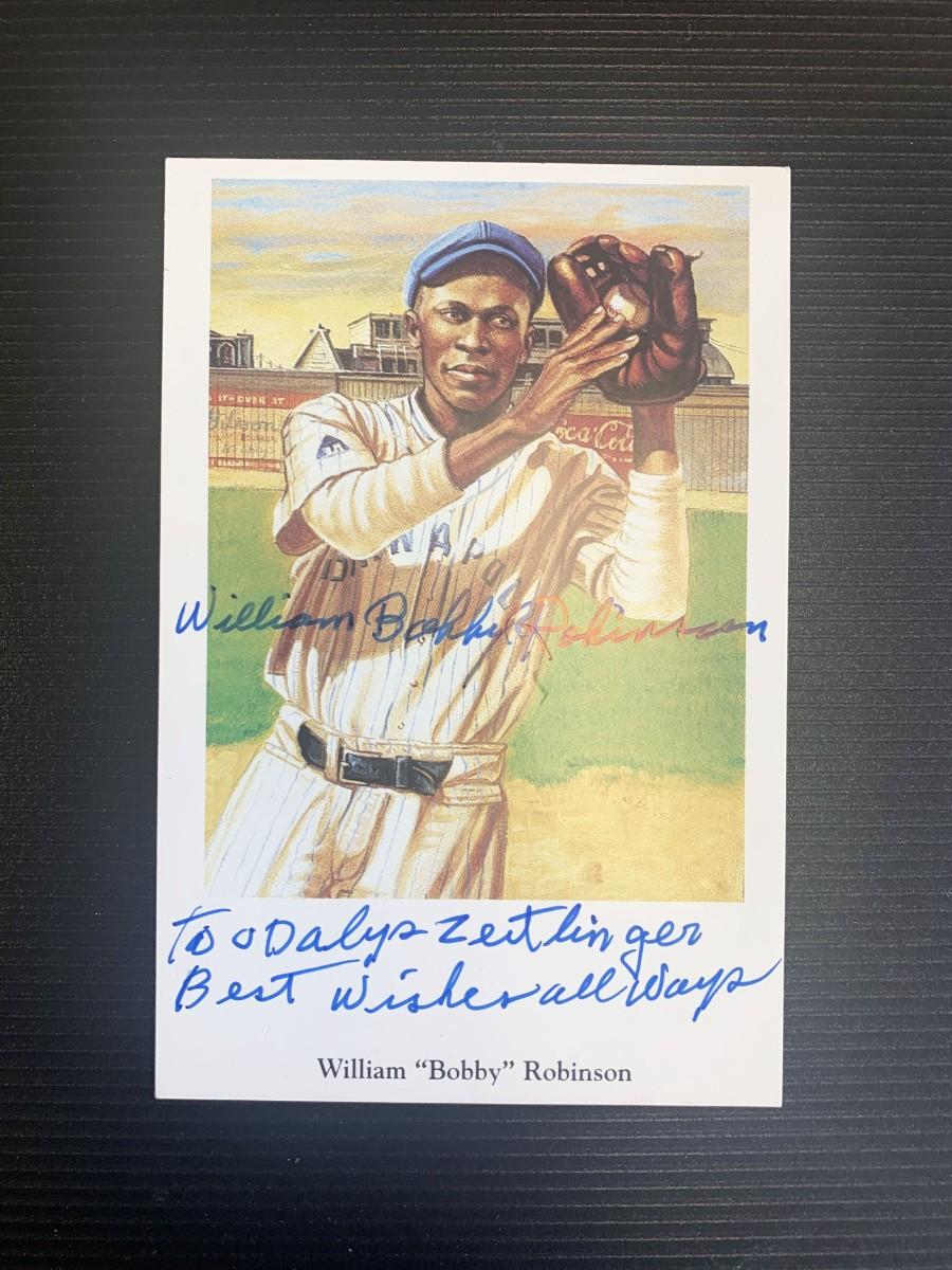 William Robinson Signed Baseball Trading Card | EstateSales.org