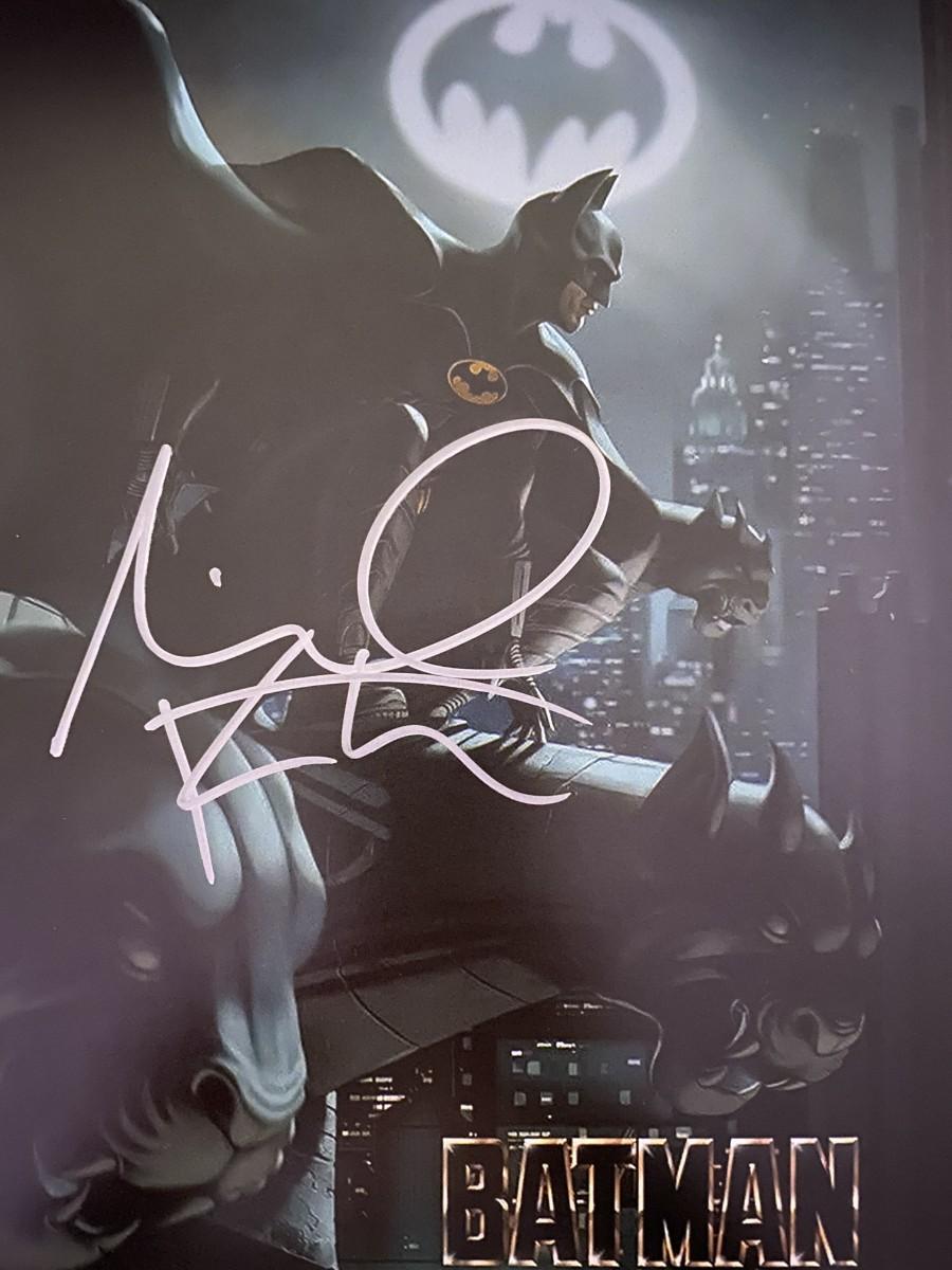 Batman Michael Keaton signed movie photo | EstateSales.org