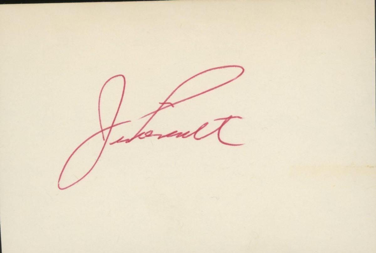 Jimmy Piersall original signature | EstateSales.org