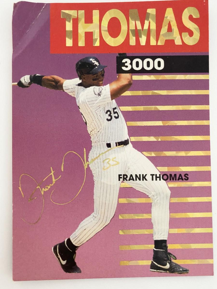 Frank Thomas 3000 Facsimile Signed Baseball Card | EstateSales.org