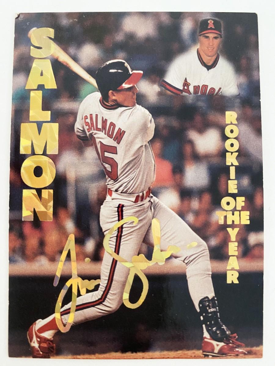 Tim Salmon California Angels Rookie of the Year Facsimile Signed ...