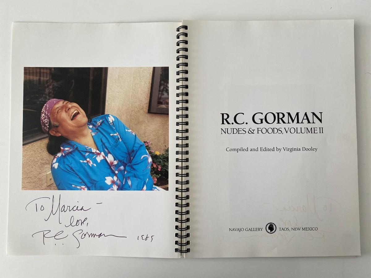 R.C Gorman signed book and photo | EstateSales.org