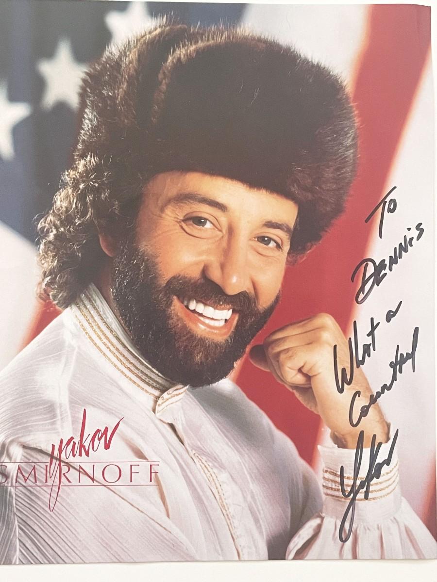 Yakov Smirnoff signed photo | EstateSales.org