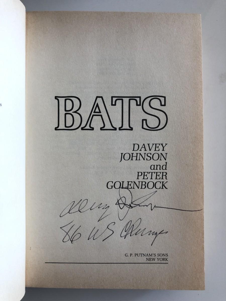 Bats Davey Johnson signed book | EstateSales.org