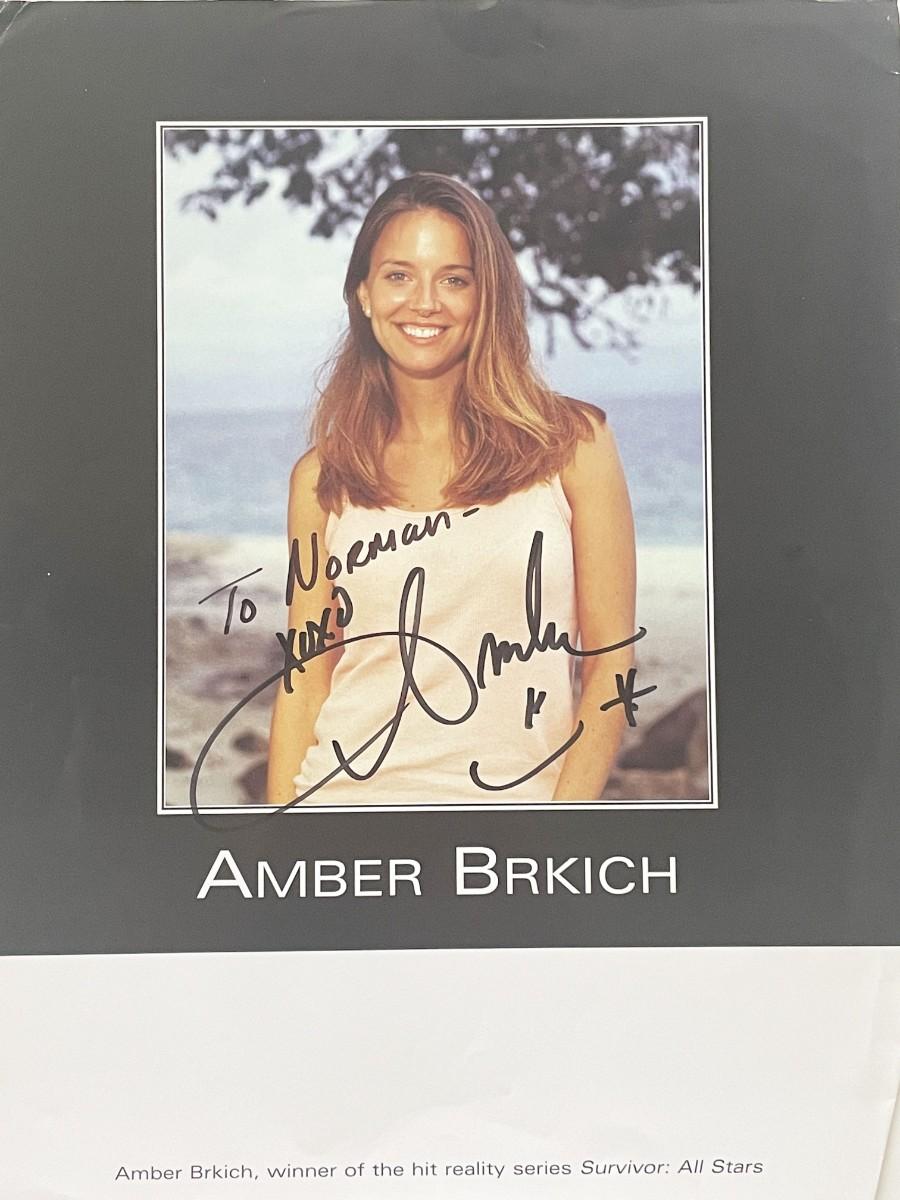 Survivor winner Amber Brkich signed photo | EstateSales.org