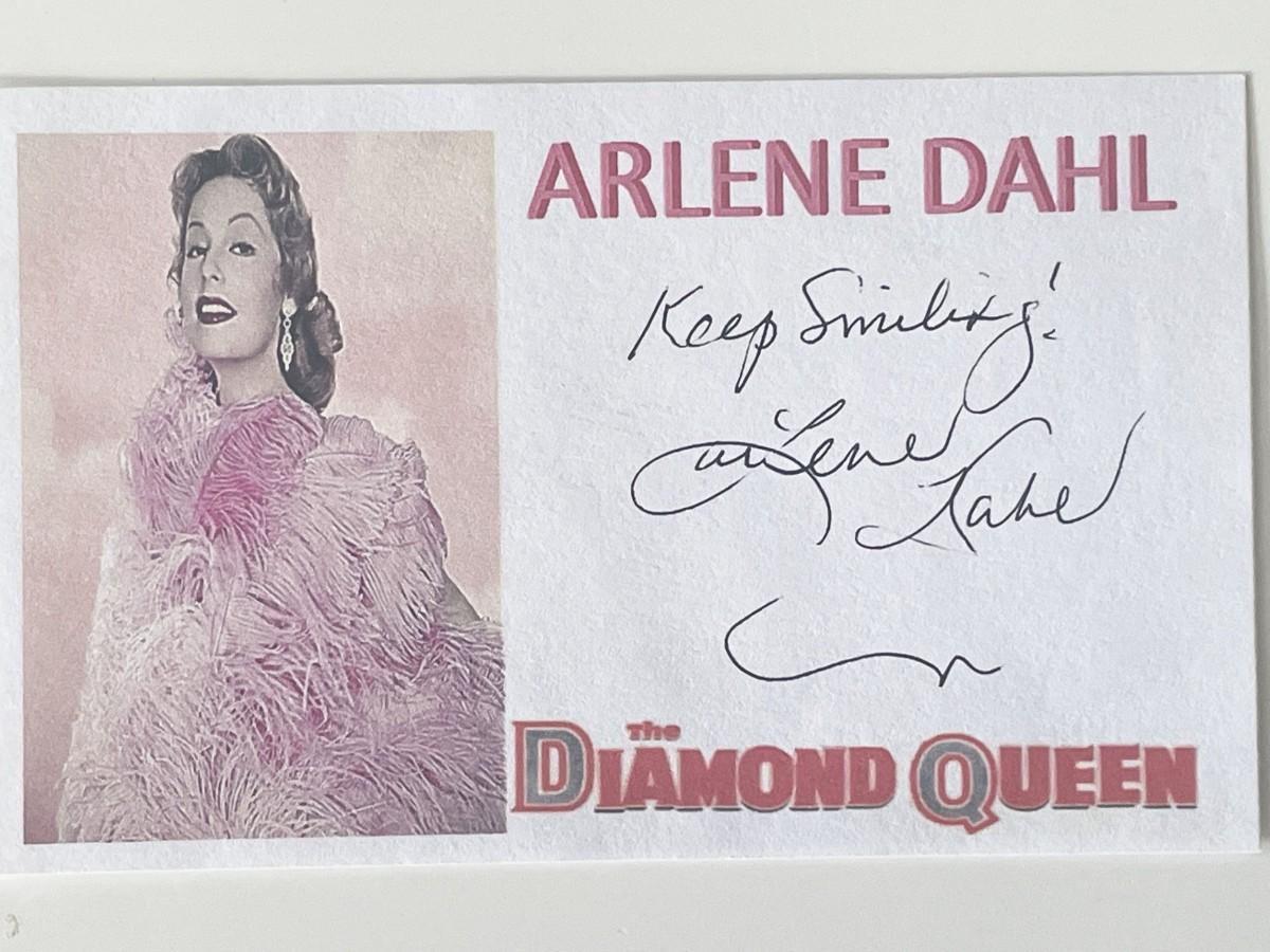 Actress Arlene Dahl autograph note | EstateSales.org