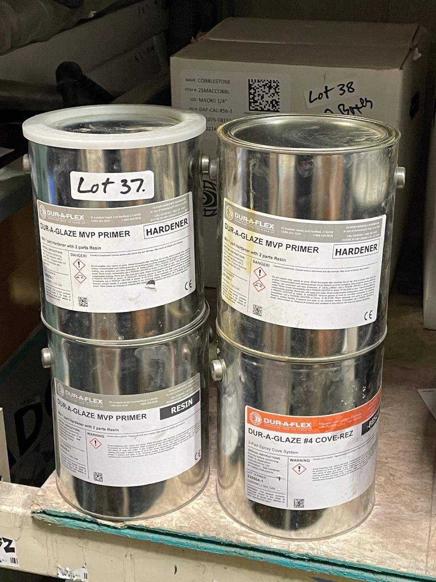 4 Cans of Dur-a-Flex Dur-A-Glaze MVP Primer - Hardners & Resin ...