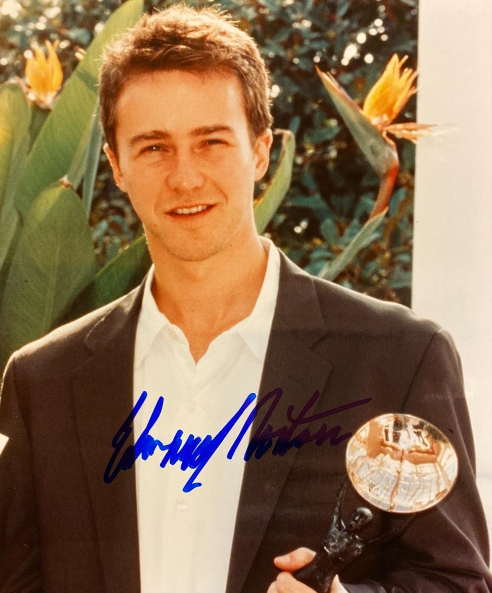 Ed Norton signed photo | EstateSales.org