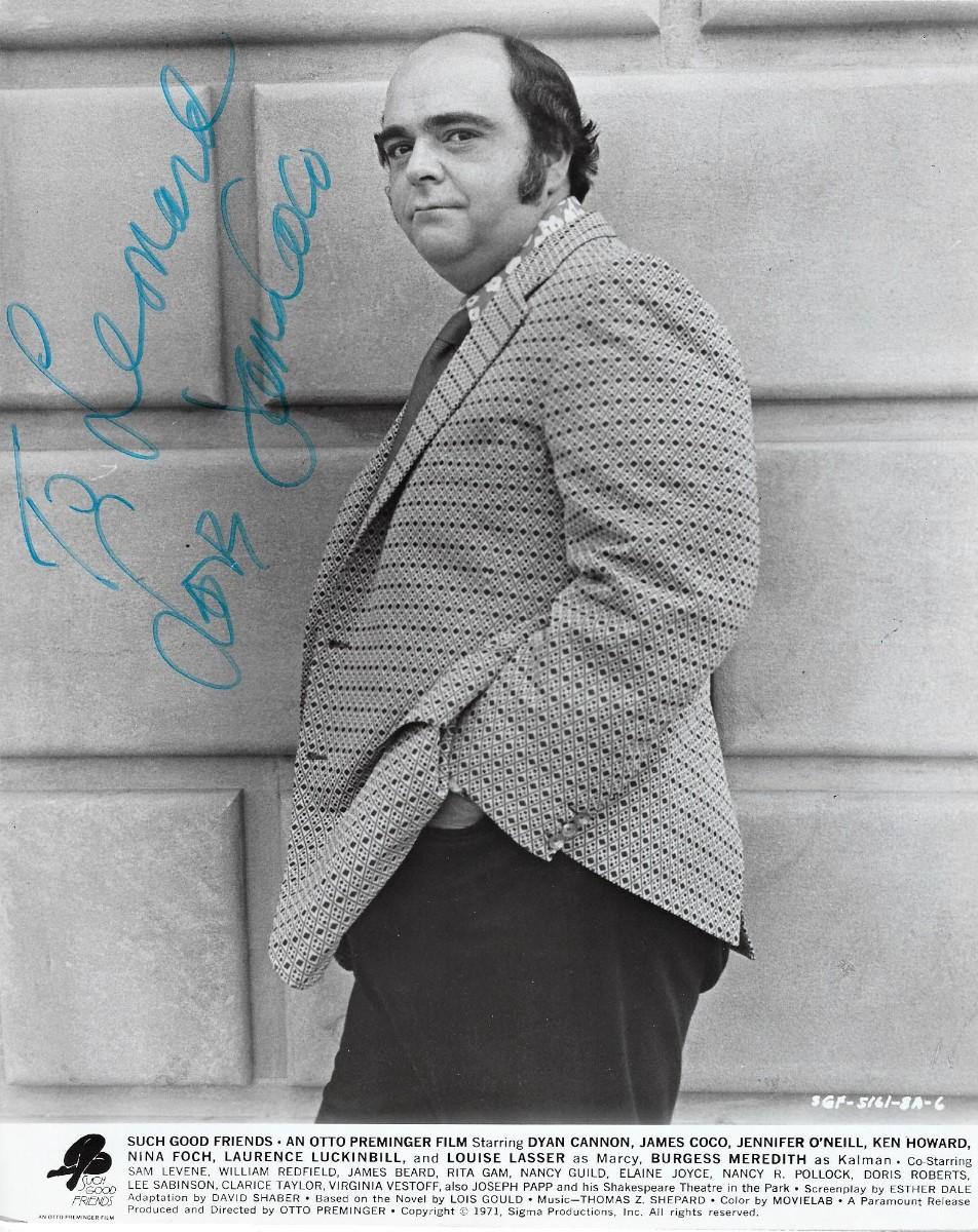 Such Good Friends James Coco signed movie photo | EstateSales.org