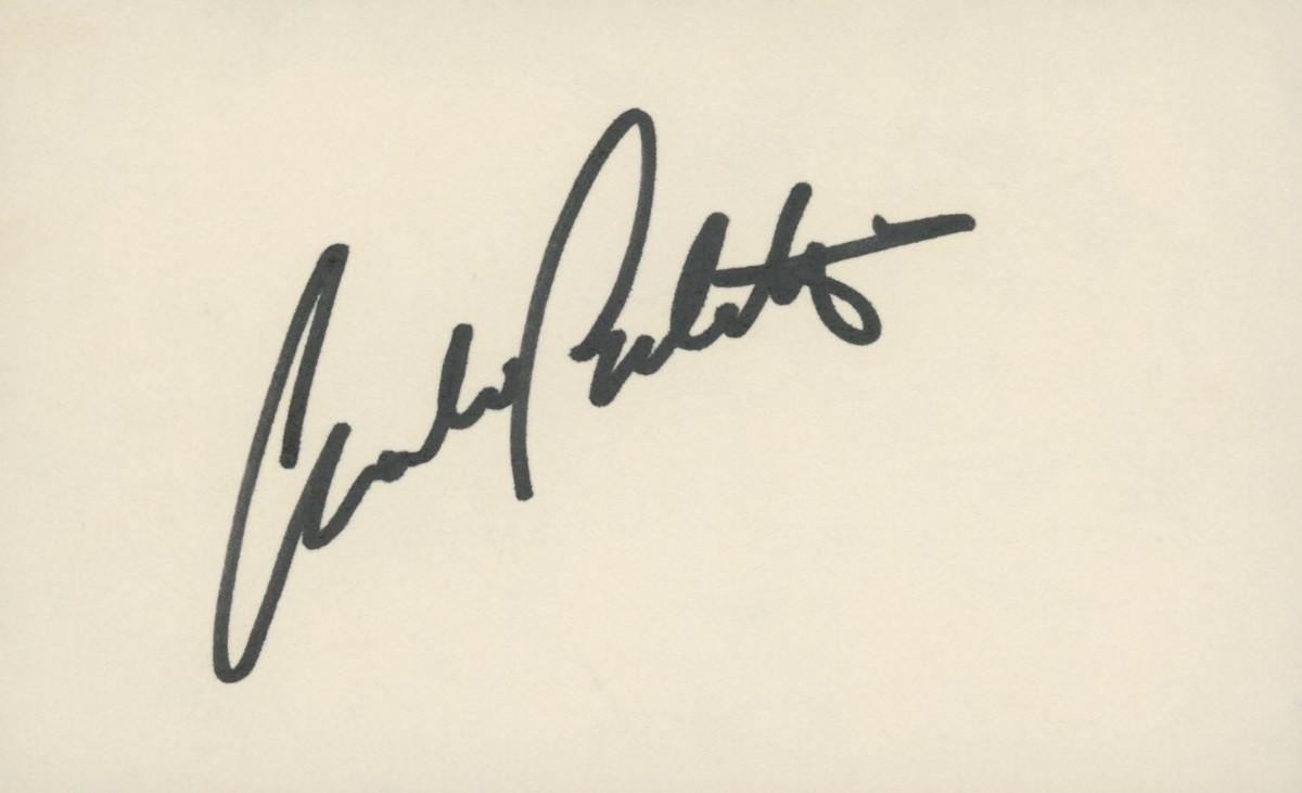 Charlie Schlatter signature cut | EstateSales.org