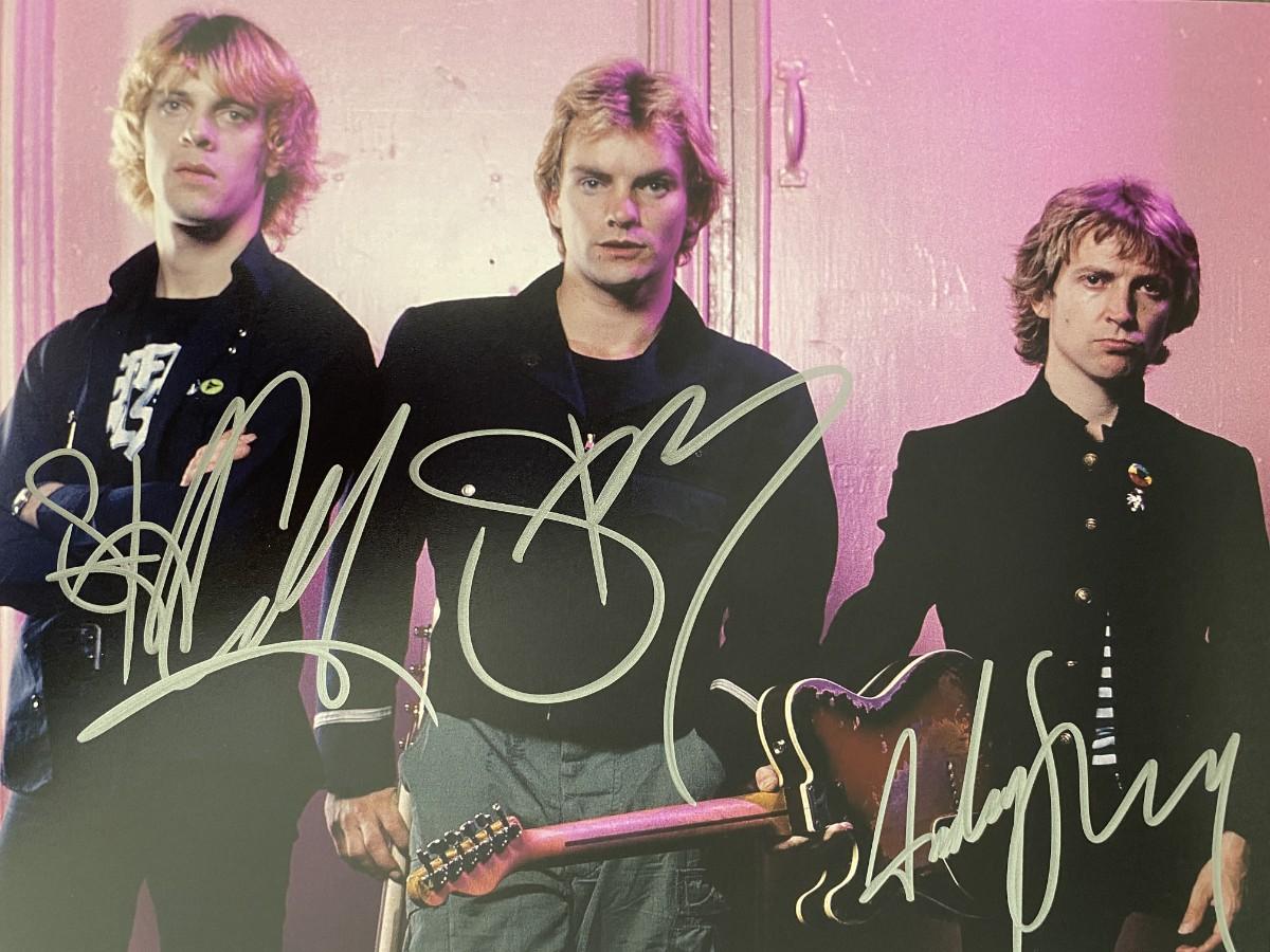The Police band signed photo | EstateSales.org