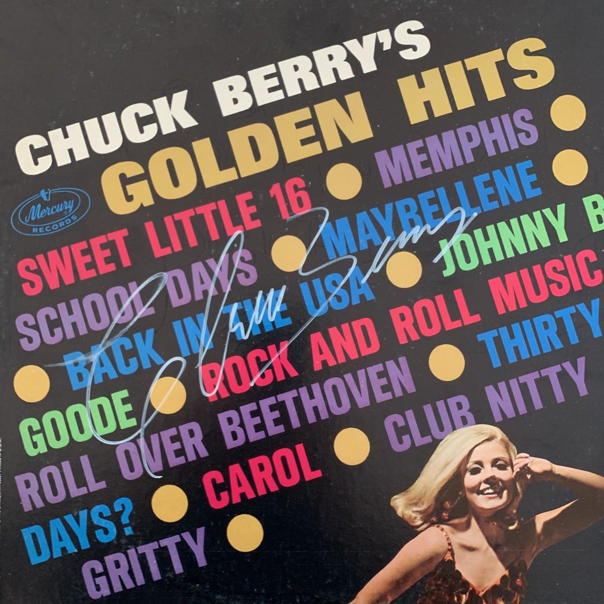 Chuck Berry Golden Hits signed album | EstateSales.org
