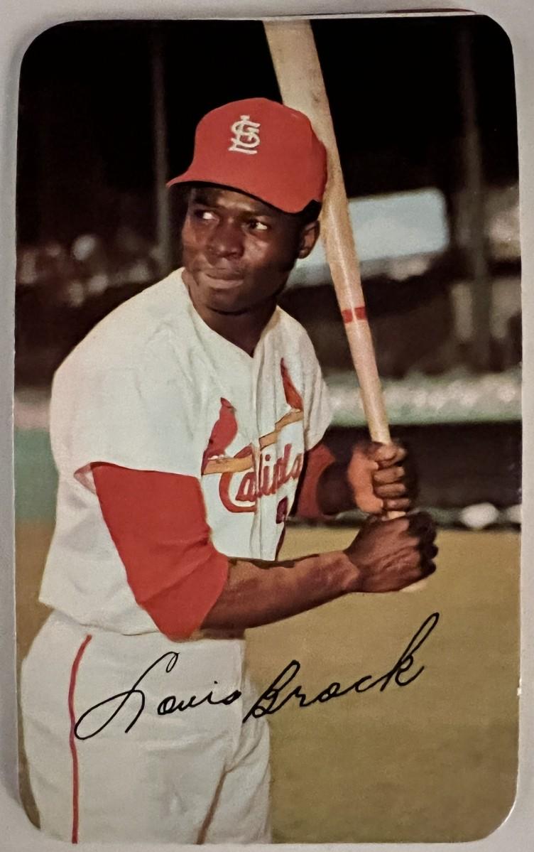 St. Louis Cardinals Lou Brock baseball trading card | EstateSales.org