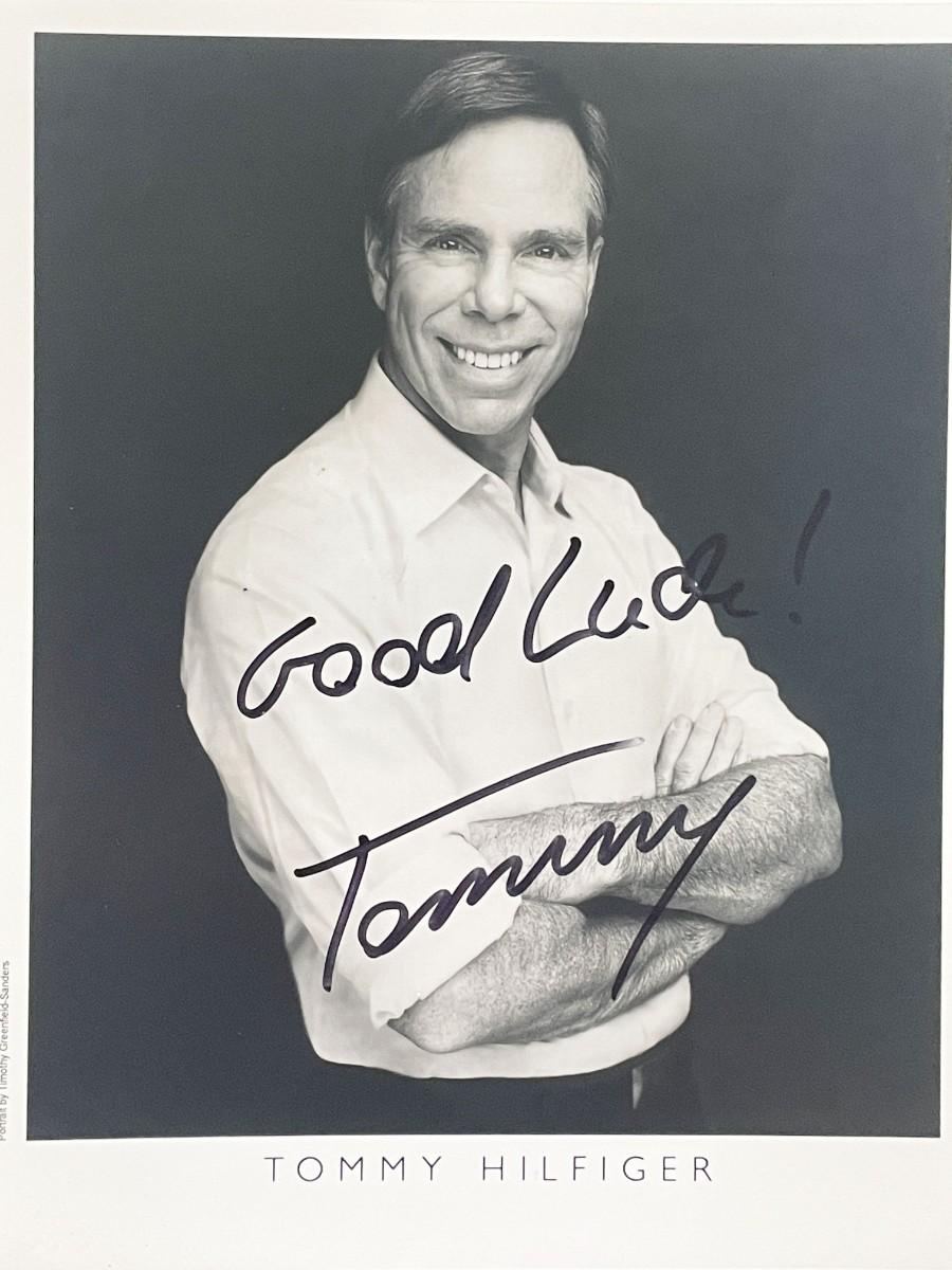Fashion designer Tommy Hilfiger signed photo | EstateSales.org