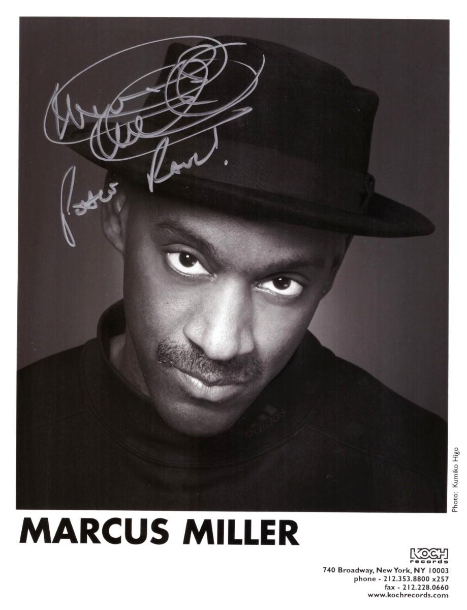 Jazz Musician Marcus Miller signed photo | EstateSales.org