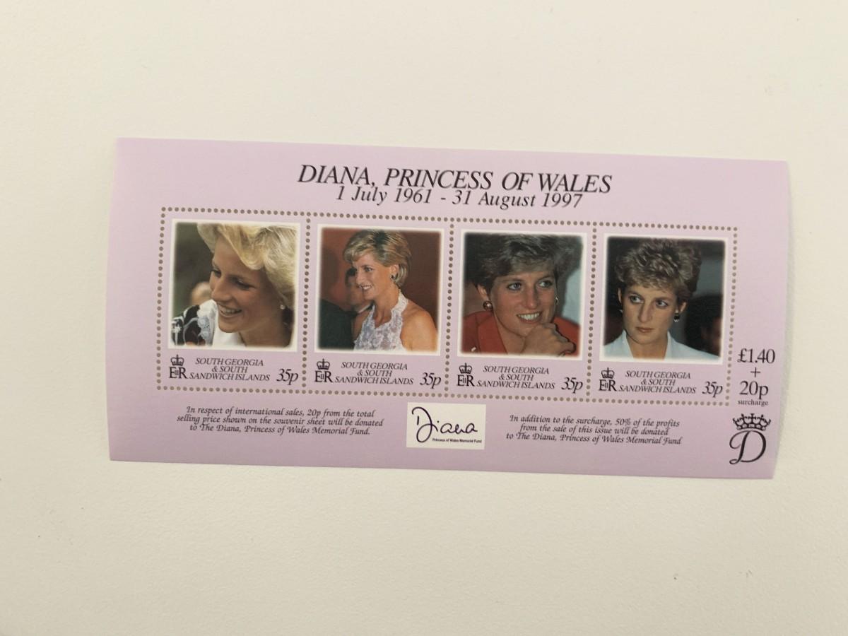 Diana Princess of Wales commemorative stamp set | EstateSales.org