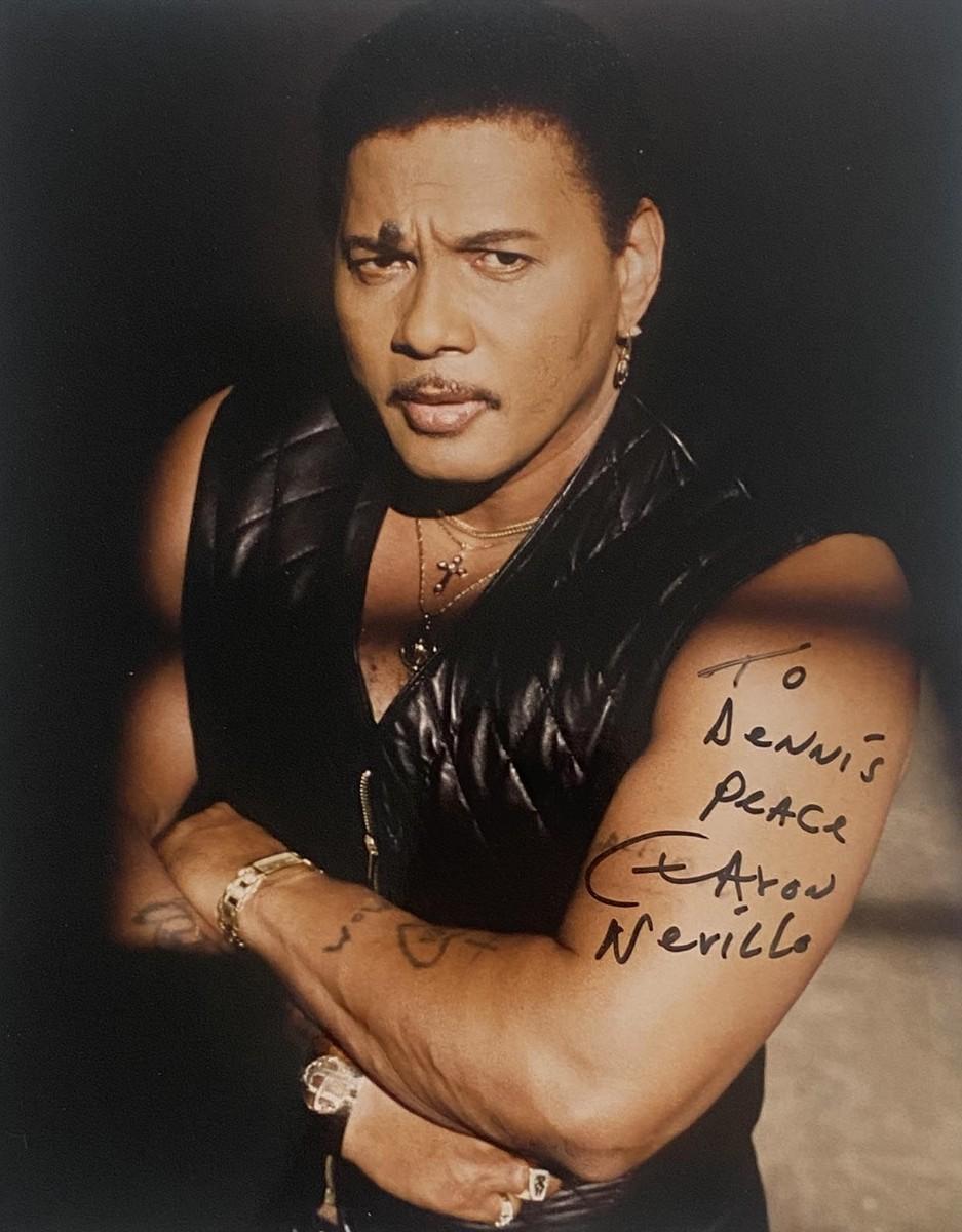 R&B singer Aaron Neville signed photo | EstateSales.org