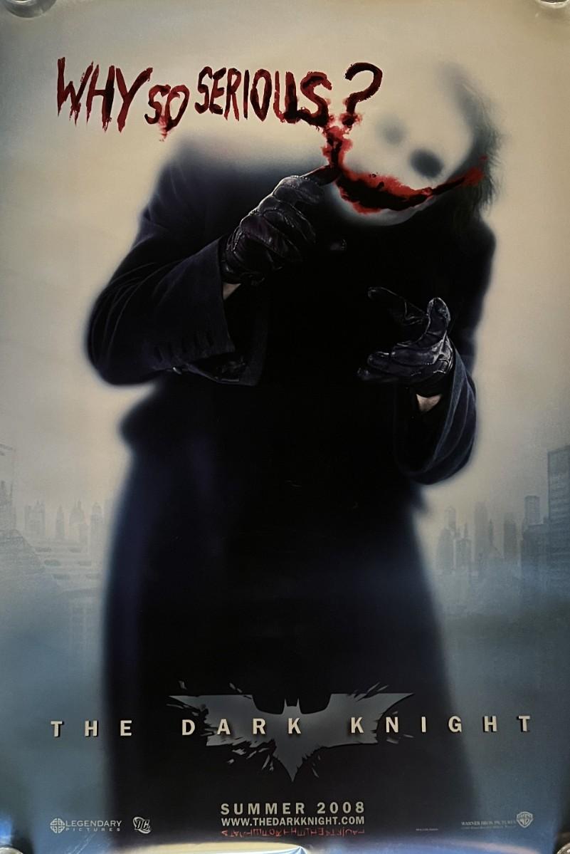 Batman The Dark Knight Why So Serious 2008 original teaser double-sided ...